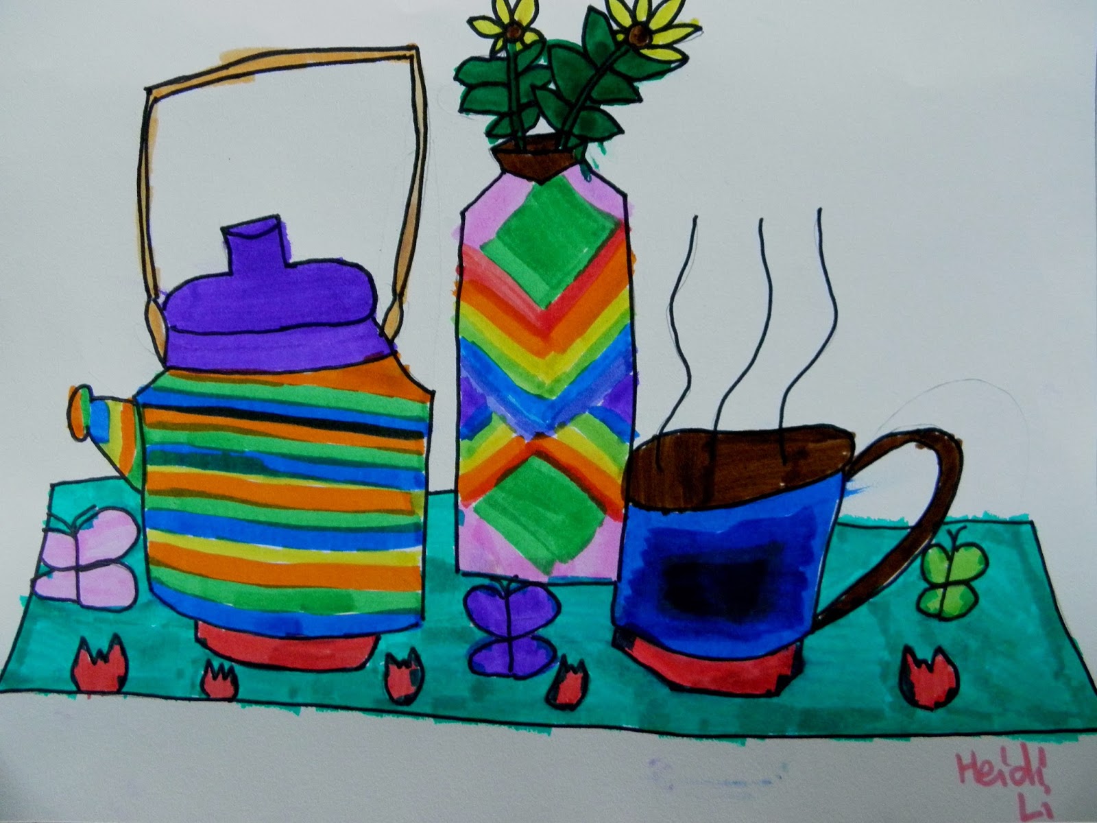 Jenny Liang's Painting and Drawing Blog: Creative drawing - Still life ...