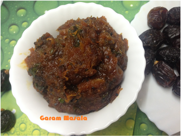 Garam Masala: Dates Pickle / Ethapazham achar Malabar style