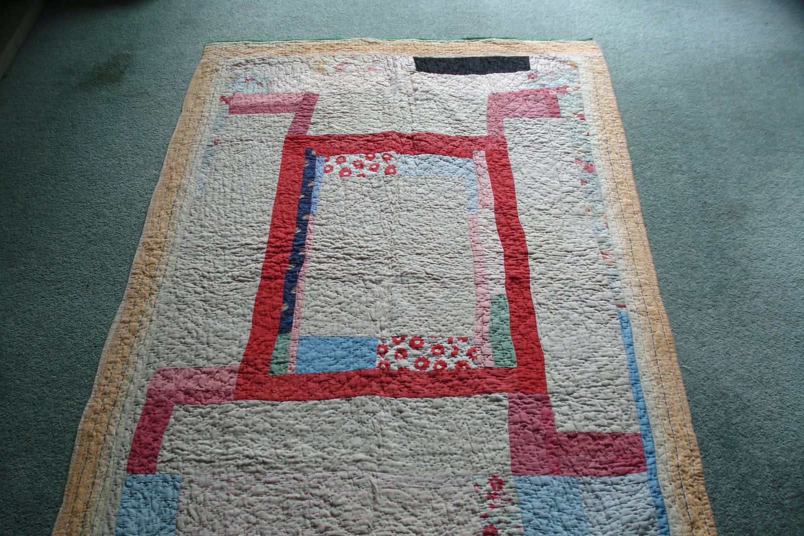 Welsh Quilts: Small Welsh patchwork quilt