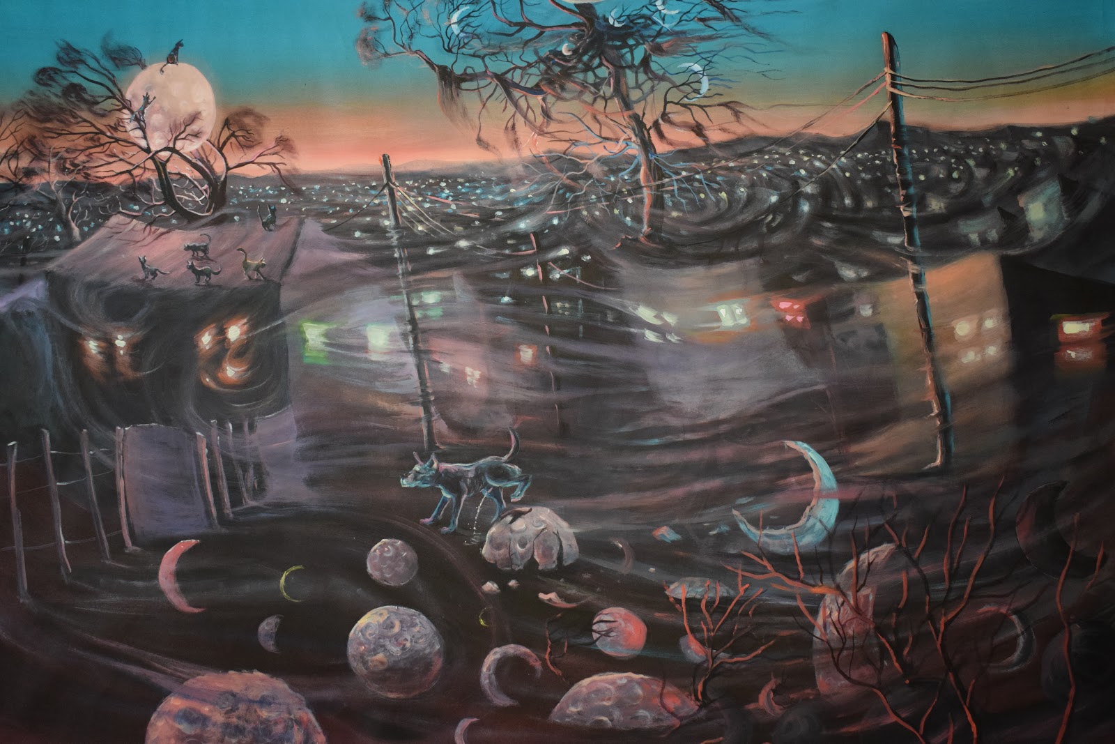 Pinturas de barrio de Cesar Barrientos: agosto 2018