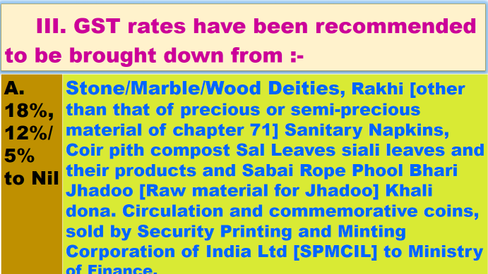 GSTNagar: GST RATES REDUCTION
