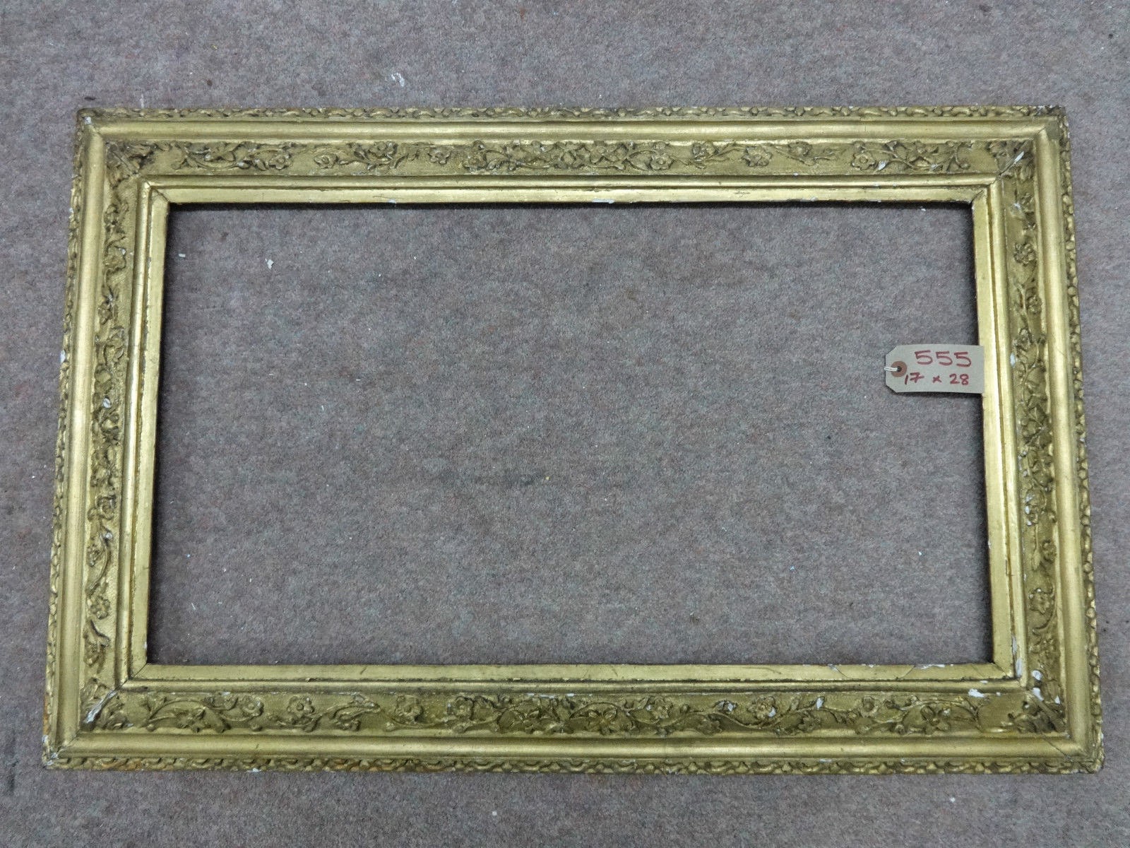 Antique Frame Sale: 17th Century English Carved Frame