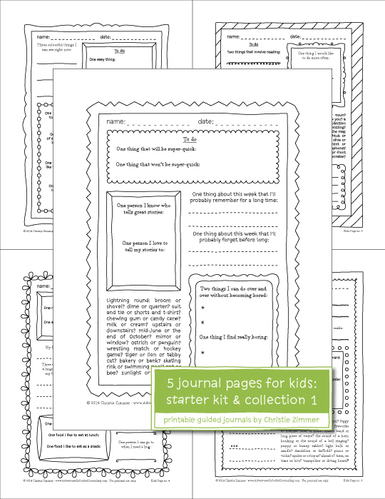 Adventures in Guided Journaling: A Guided Journaling Starter Kit for Kids