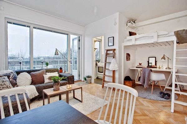 Kawalerka 29m2 - jak urządzić jednopokojowe mieszkanie - Szczypta ...