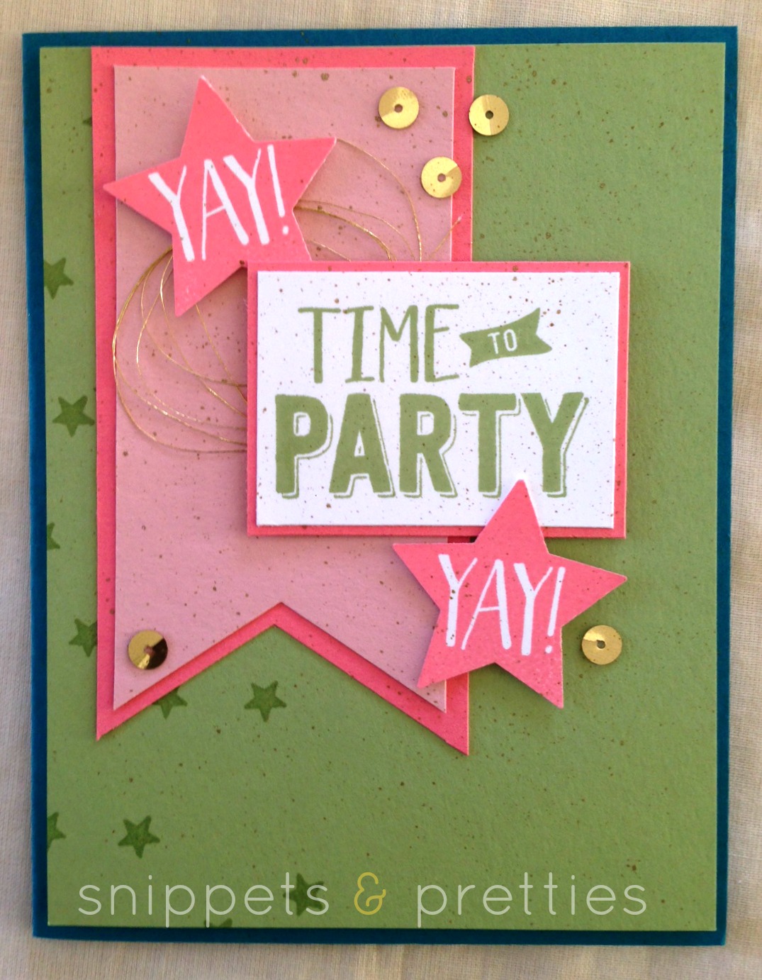 Snippets and Pretties: Time to Party card