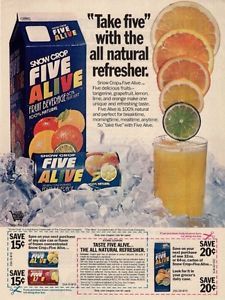 Five Alive: The Greatest and Rarest of Juice Drinks
