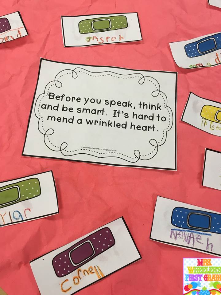 Mrs. Wheeler's First Grade Tidbits: First Week of School Ideas