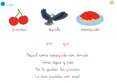 EL BLOG DE 1º DE PRIMARIA: Leemos palabras y oraciones con gue, gui.
