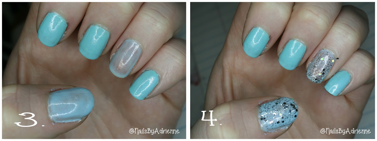 Nails By Adrienne : Gradient glitter nail Tutorial