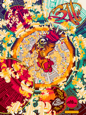 INSIDE THE ROCK POSTER FRAME BLOG: 311 James Flames Austin Texas Poster