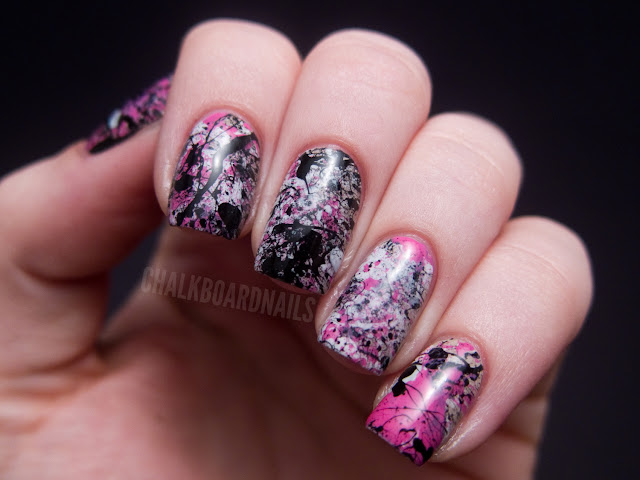 A pink Splatterday Saturday featuring OPI | Chalkboard Nails | Phoenix ...