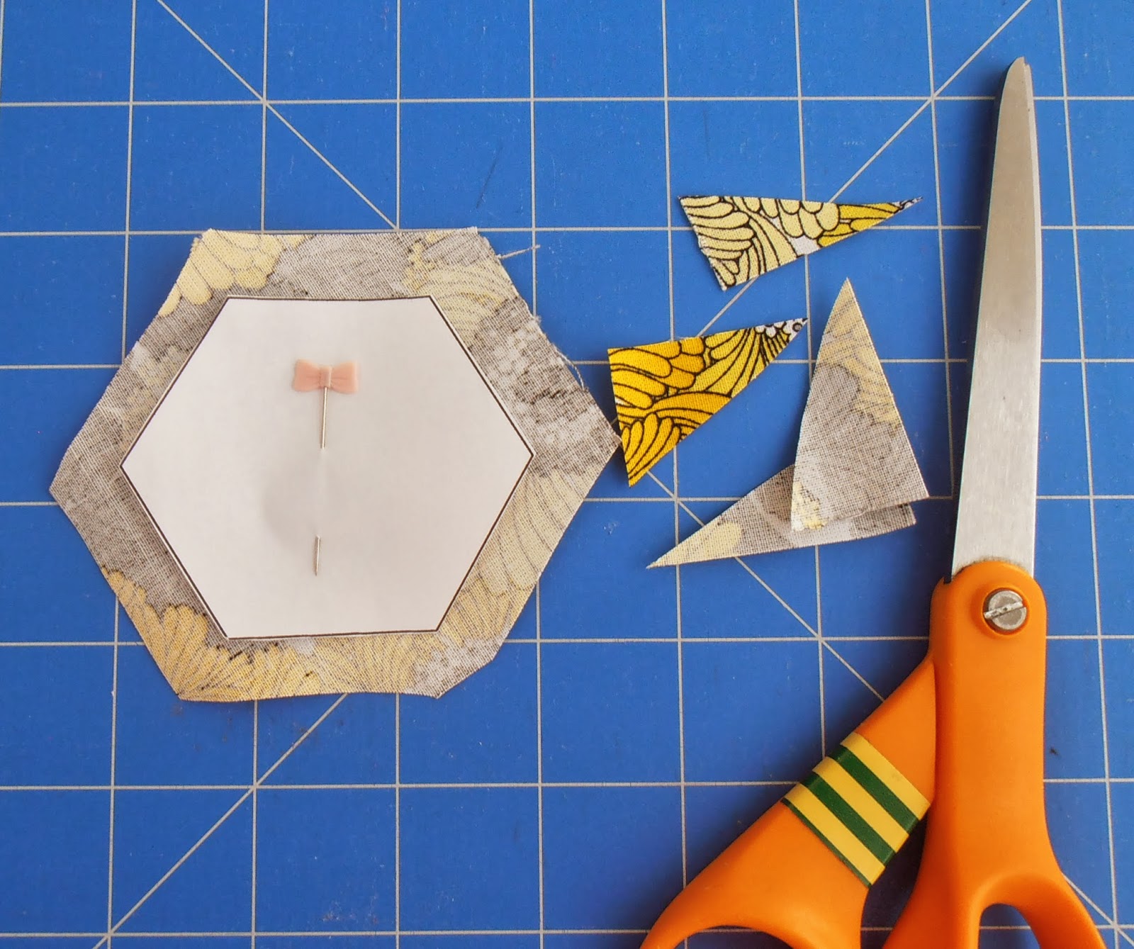 Blue Kangaroo Handmade: Hexagon tutorial