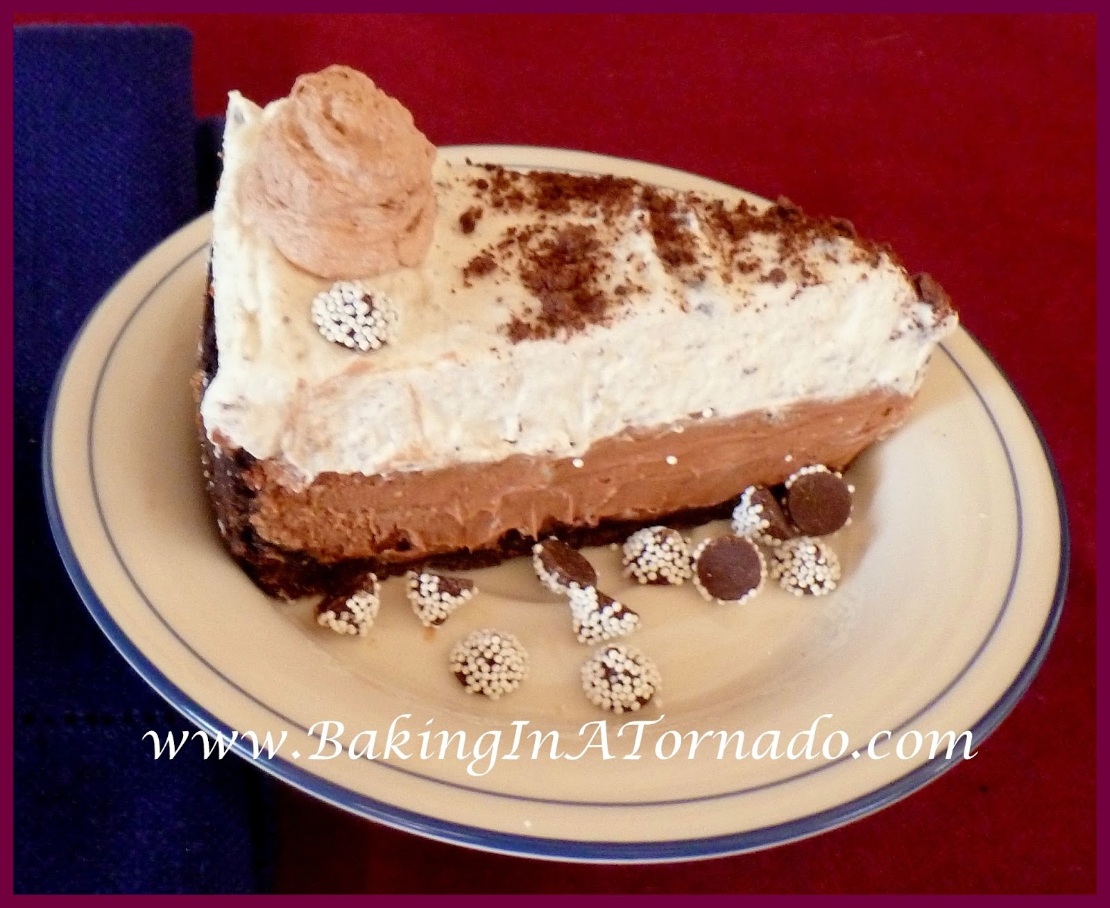 Baking in a Tornado: Double Chocolate Cheesecake Pie