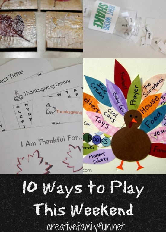 10 Ways to Play This Weekend: Week 53 - Creative Family Fun