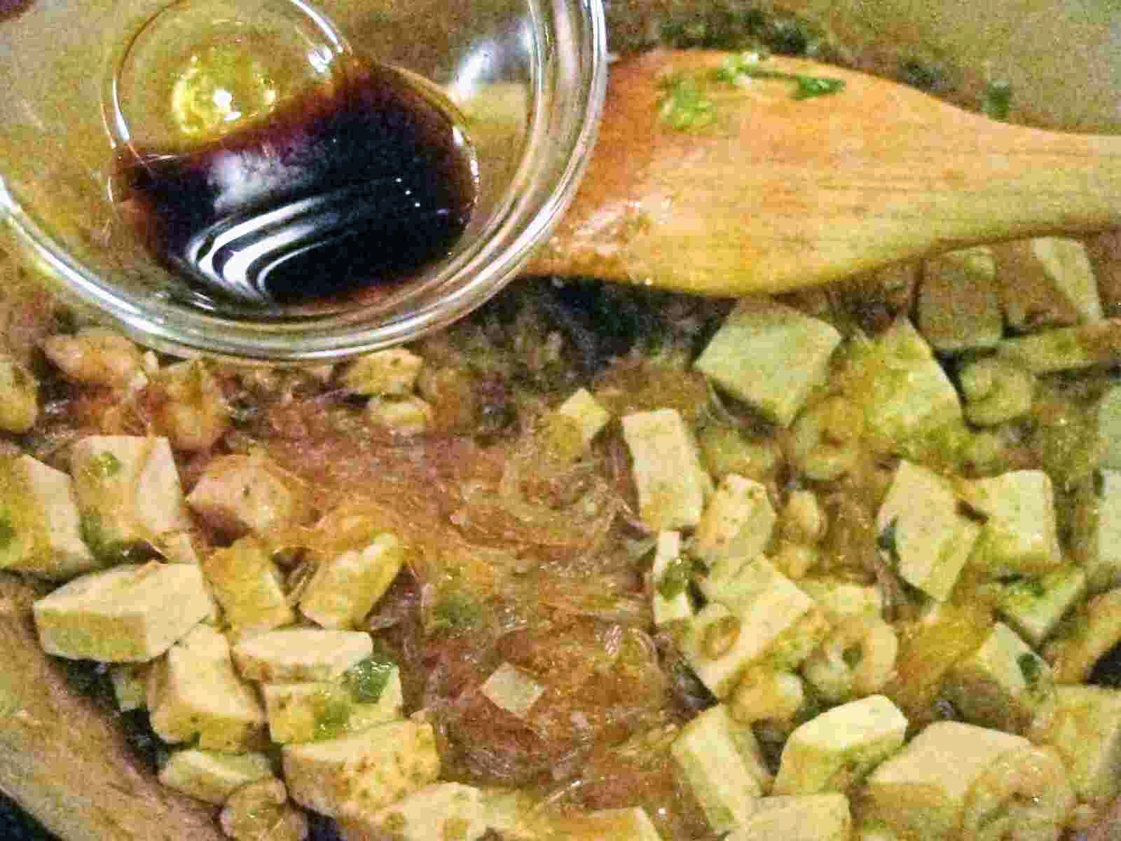 Recipes for Tom: Koebi to tofu no mabo harusame / mapo bean vermicelli ...