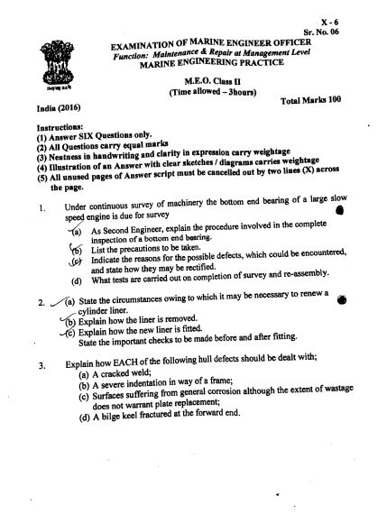 MEP 🔧- MEO Class 2 Papers