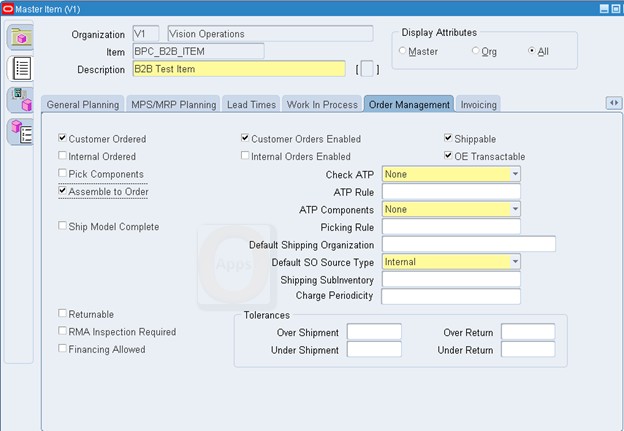 Oracle Order Fulfilment: Back to Back Order « Learn Oracle