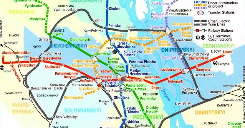 Business in Ukraine: Map of the Kiev Metro