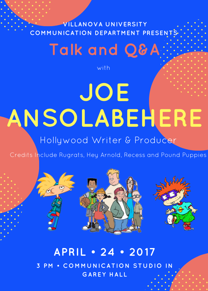 Villanova English: Talk and Q & A with Joe Ansolabehere