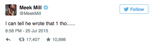 Meek Mill Tweets Responses to Drake’s "Charged Up" | FootBasket