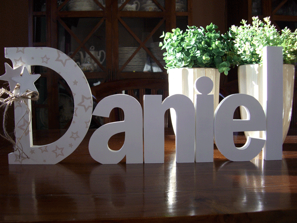 Chata-chata. Decoración infantil: LETRAS INFANTILES