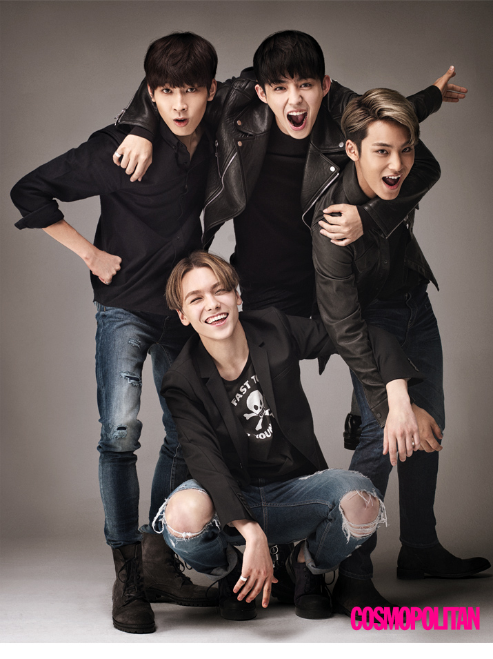 Seventeen Rapper Line拍攝2015年11月號Cosmopolitan雜誌畫報(1P+訪談英翻) - 櫻花泡菜