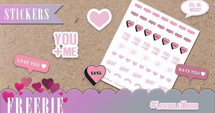 Freebies - Stickers Grátis | Lovable Maria