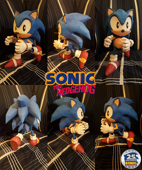 Sonic the Hedgehog Papercraft | Paperized Crafts
