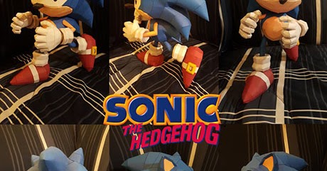 Sonic the Hedgehog Papercraft | Paperized Crafts