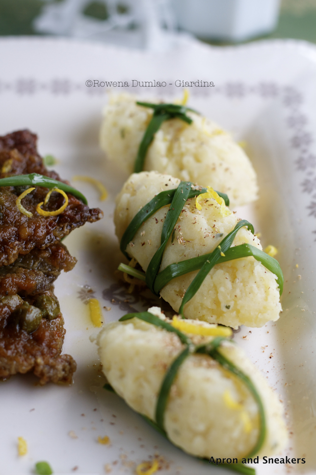 Veal Piccata al Marsala and Lemon Mashed Potato Quenelles