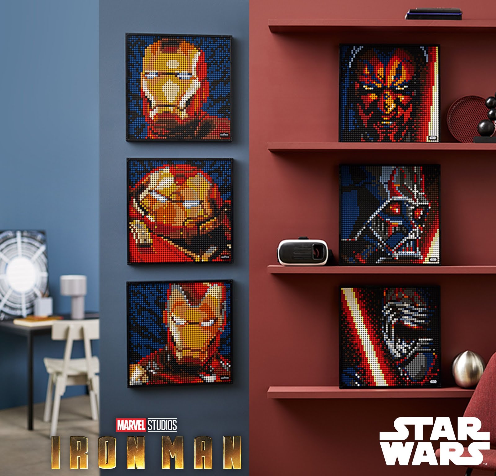 LEGO Art Series features Marvel and Star Wars Characters Pixelated ...
