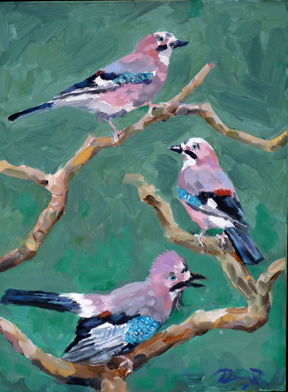 Fugle malerier af Danny Rasmussen