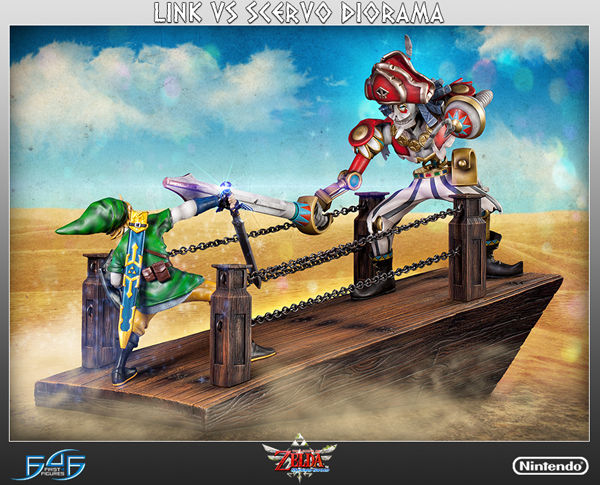 Legend of Zelda: Skyward Sword - Link Vs Scervo Diorama (First 4 Figures)