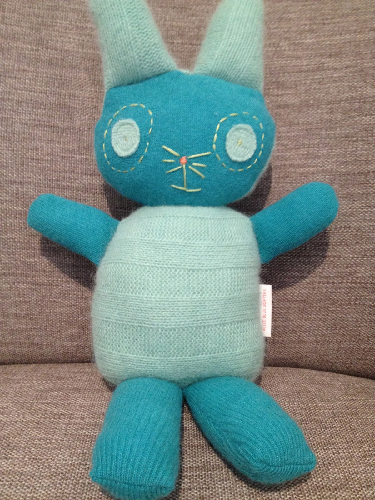 Alice Blue Gown: my sustainable softies