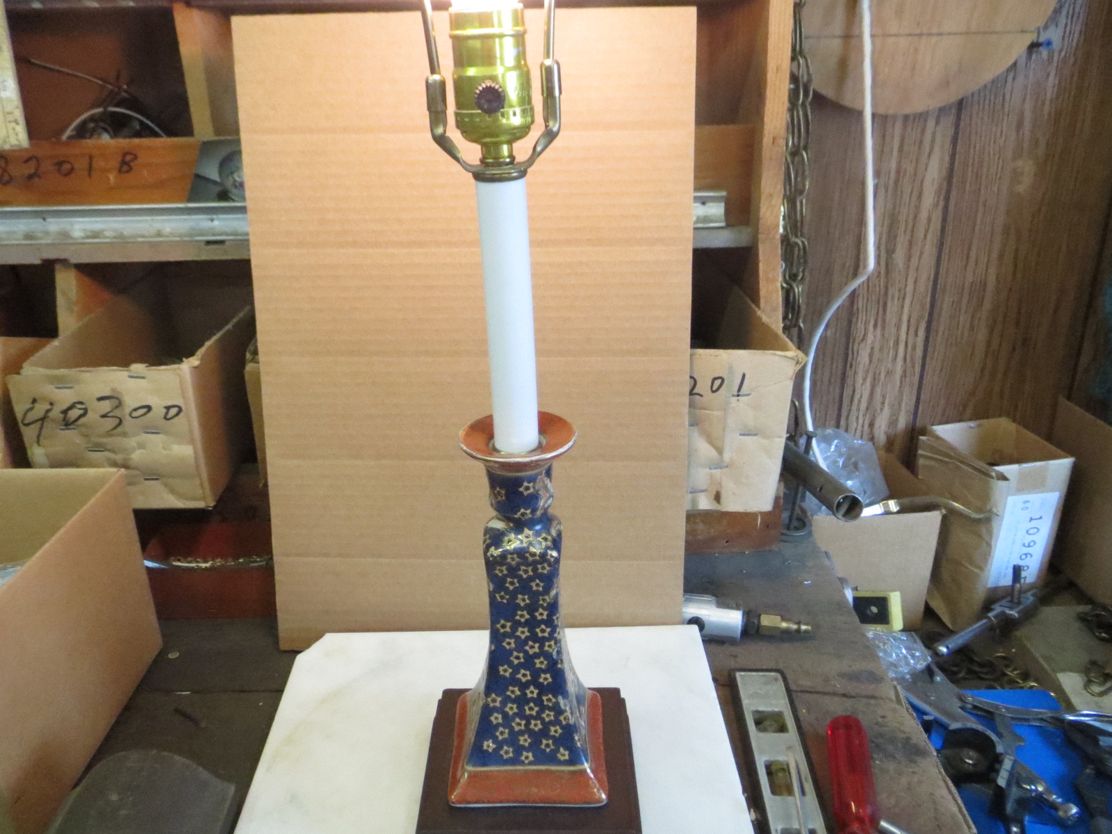 Lamp Parts and Repair | Lamp Doctor: Table Lamp With Busted Plastic ...