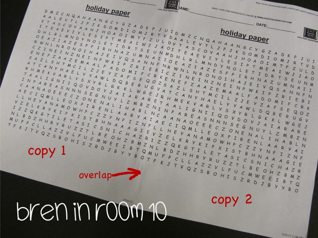 bren in room 10 : Word Search Wrapping Paper {Tutorial}