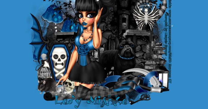 Carmen designs: Gothic Beauty Blue