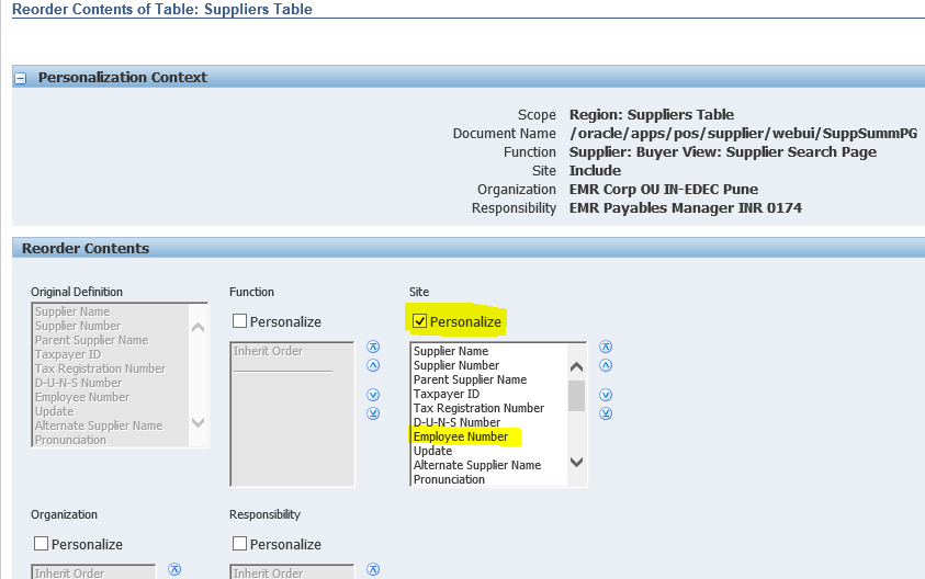 Oracle Application's Blog: OAF Personalization : How to Change the ...