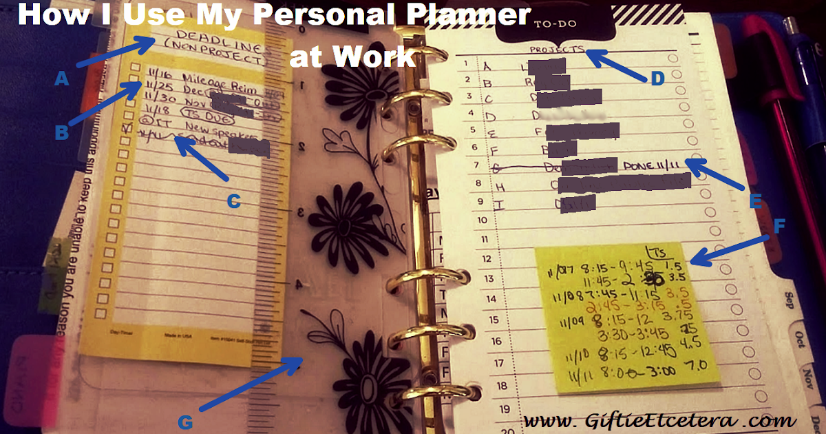 How to Use a Personal Planner for Work and Project Management | Giftie ...