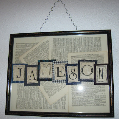 Gladness of Heart: DIY Name Plaque