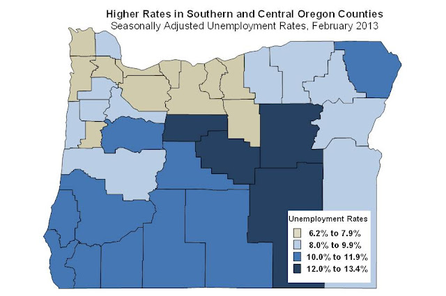 Oregon Workforce and Economic Information: Unemployment Rates Across Oregon