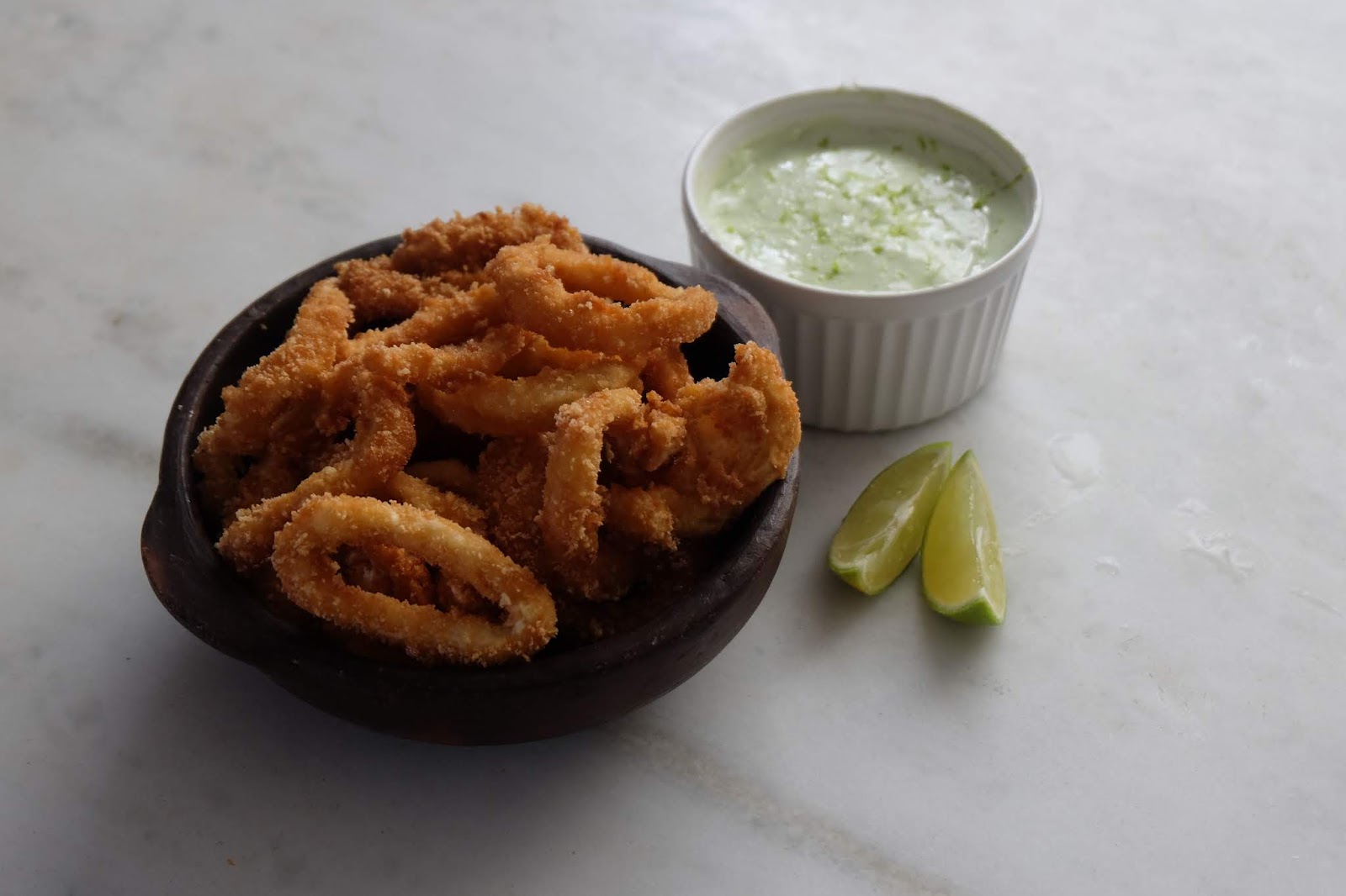 Lula frita crocante - Lilica Gourmet