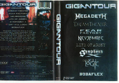 metal edge dvds: Gigantour 2005: Megadeth, Dream Theater etc (duplo)
