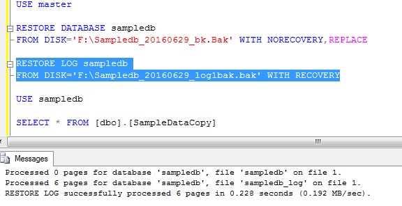 Ashok Kumar SQL Development and DBA Adminstrations Techi Blog : Restore ...