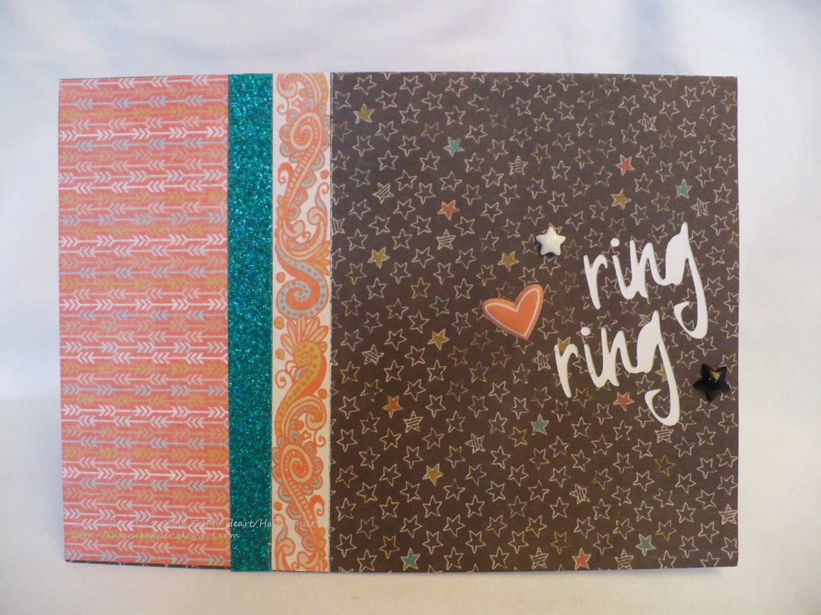 The Inky Scrapper: Ring Ring Card