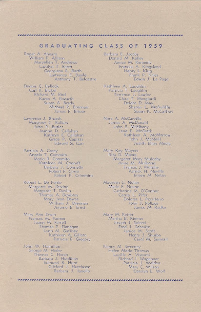 St. Thomas Aquinas Parish, Chicago, Illinois: Graduation Program, 1959
