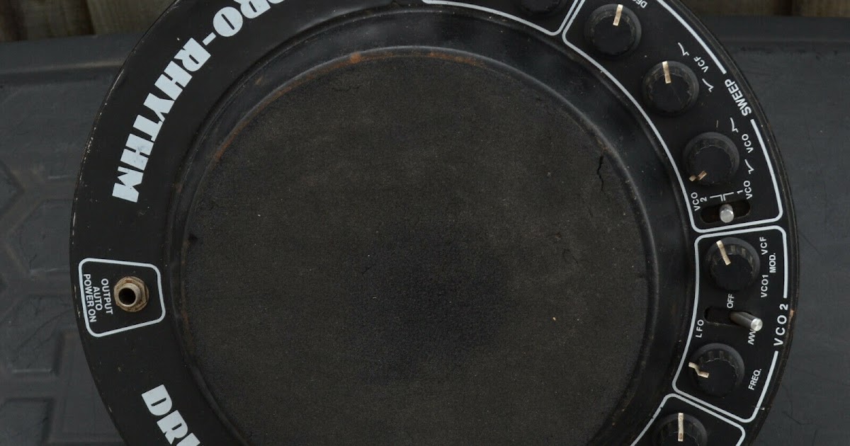 MATRIXSYNTH: 70s JHS SD-1 Pro-Rhythm Synth Drum Pad + Stand