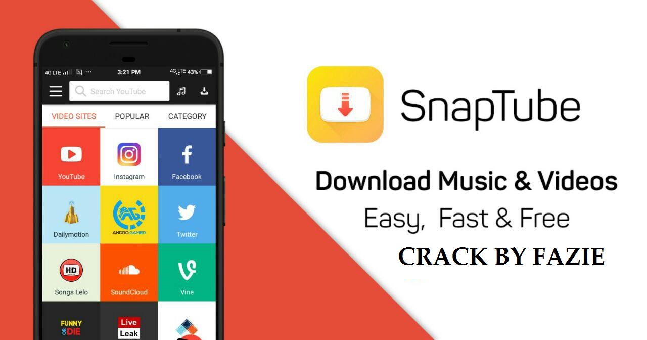 SnapTube 4.27.1.9710 VIP Pro Free Download - Crack By Fazie