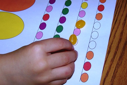 Adventures in Mommy-hood: Graphing with jelly beans