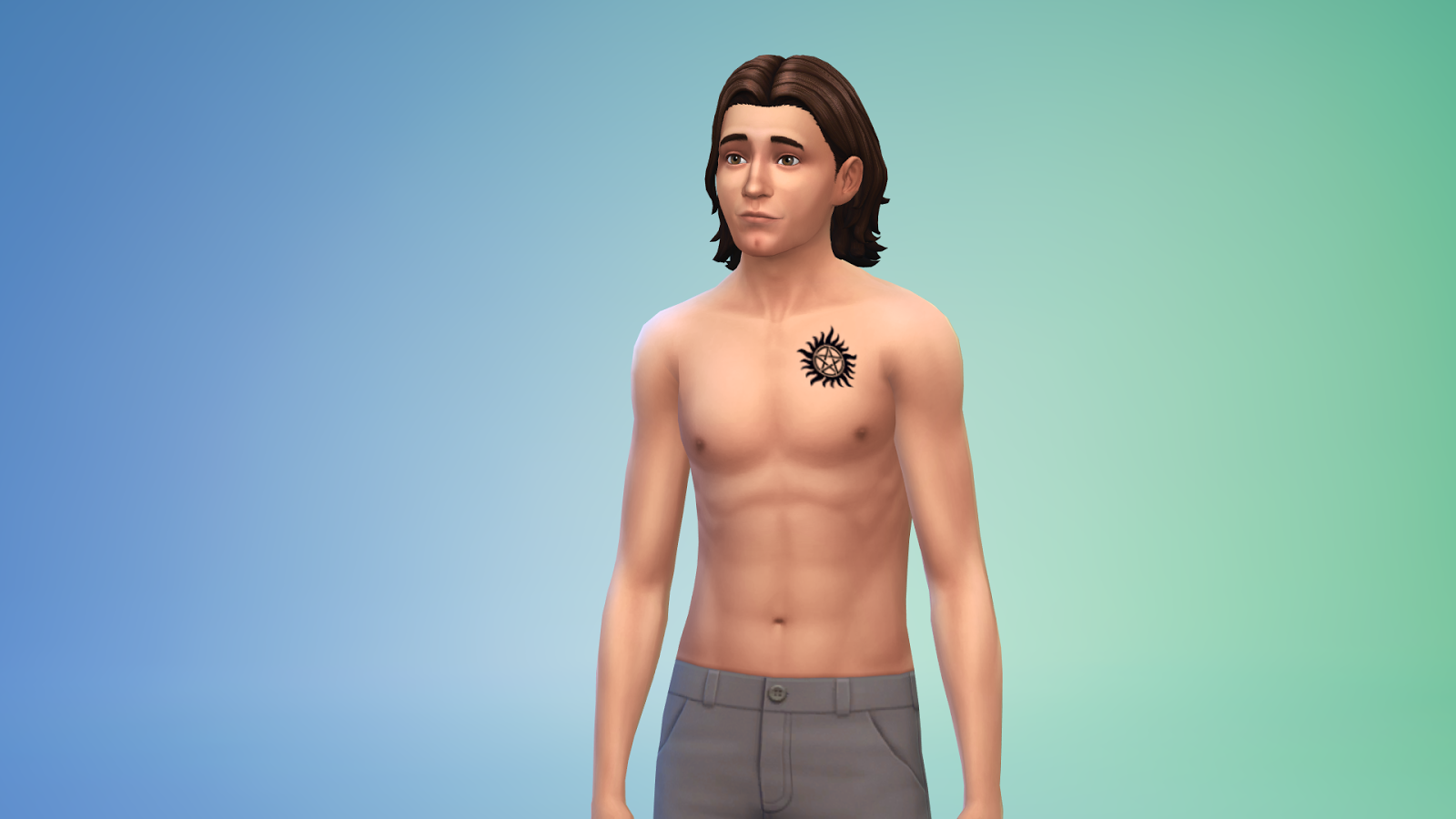 TS4 Supernatural Anti-Possession Tattoo by Lolisims